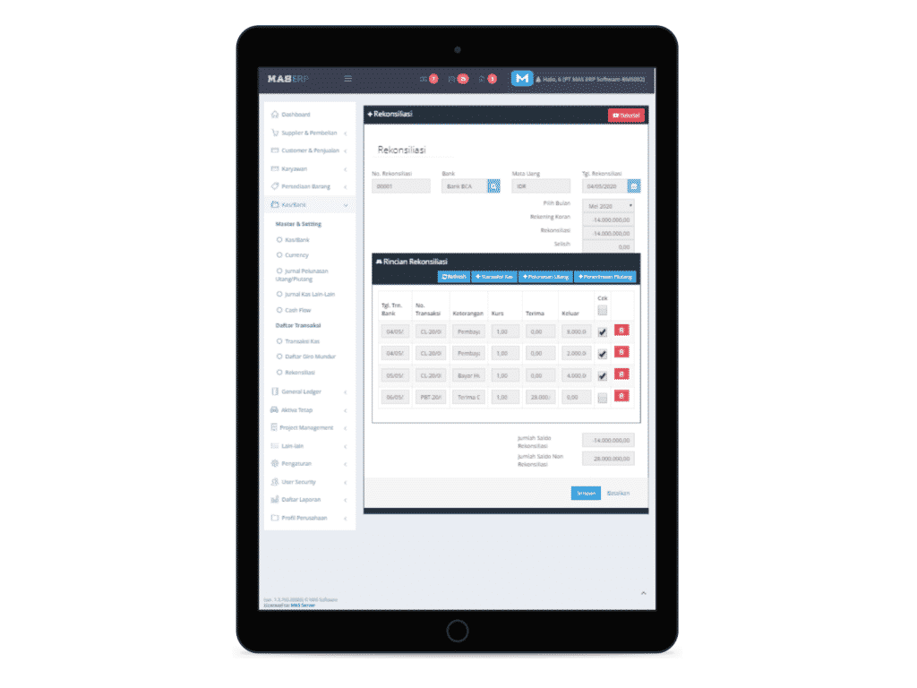 Rekonsiliasi Bank: Cocokkan dengan Rekening Koran Bank