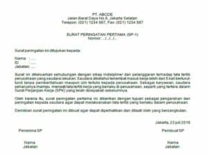 Ketentuan dan Tips Membuat Surat Peringatan Karyawan (SP)
