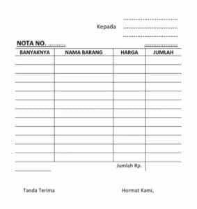 6 Langkah Praktis Membuat Nota Kontan Secara