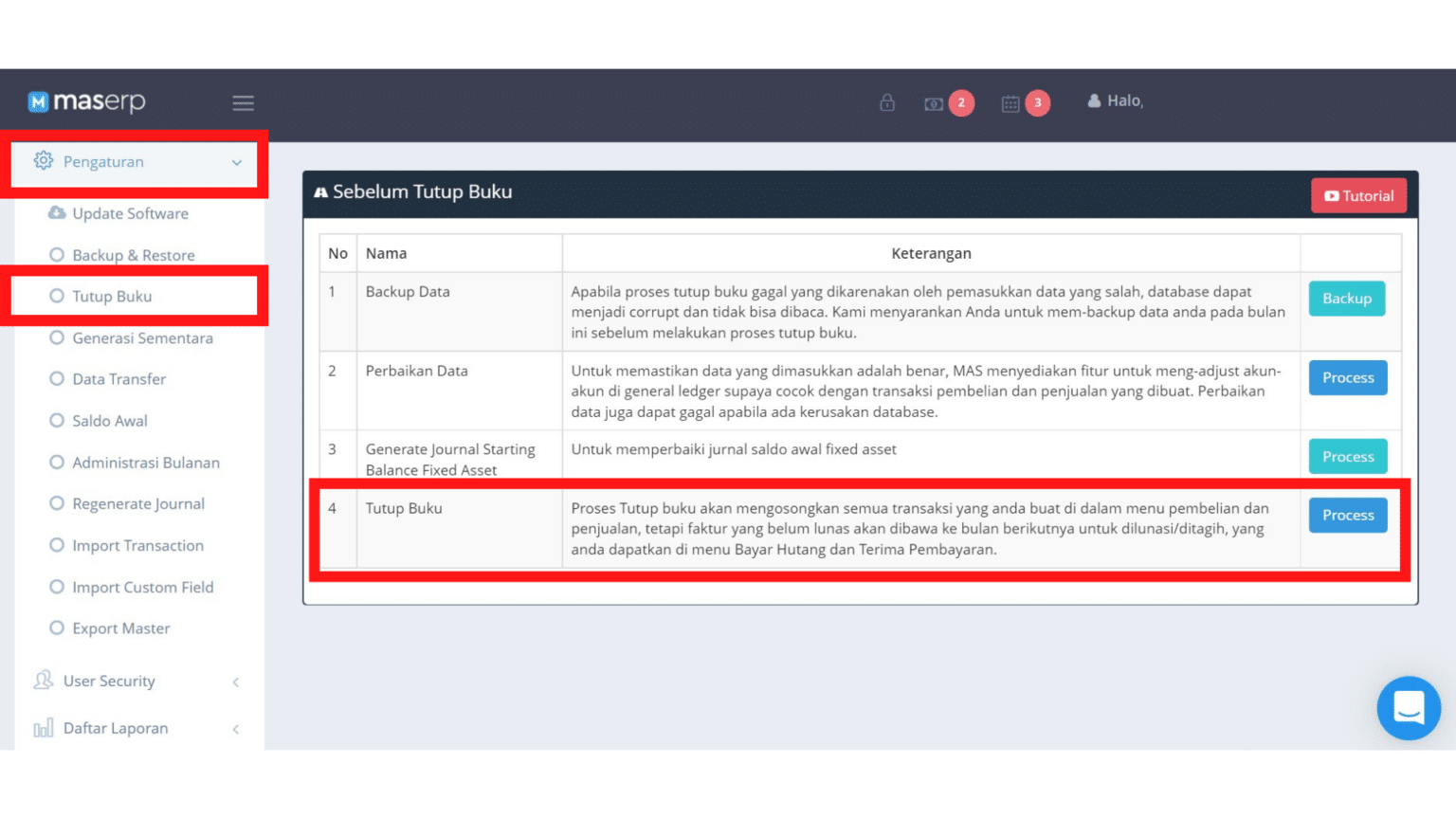 Cepat dan Mudah! Tutup Buku dengan Software MASERP