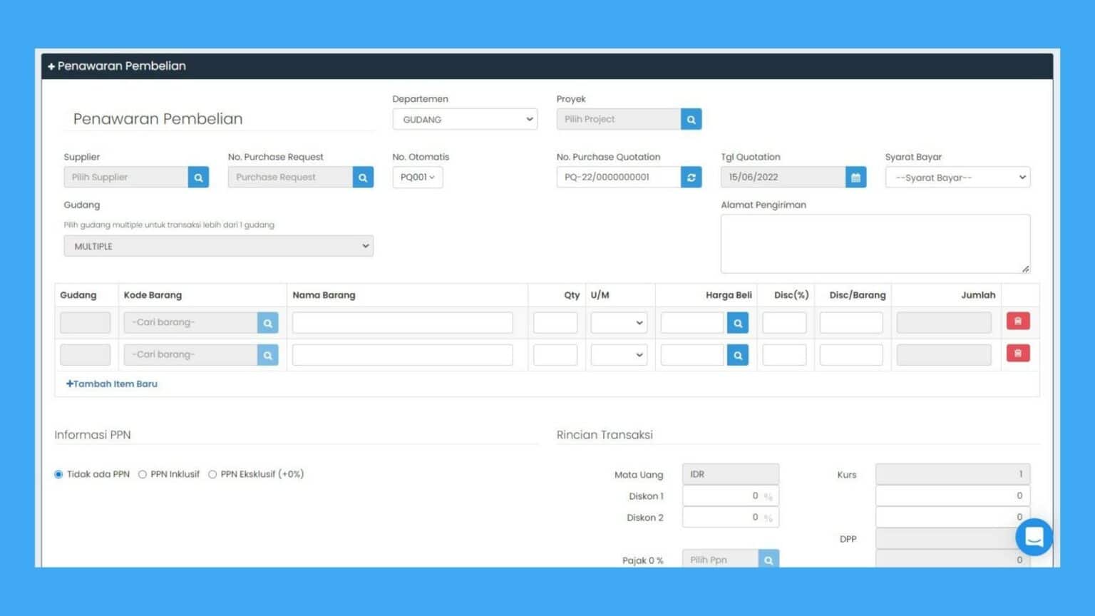 Bagaimana Format dan Cara Membuat Quotation?