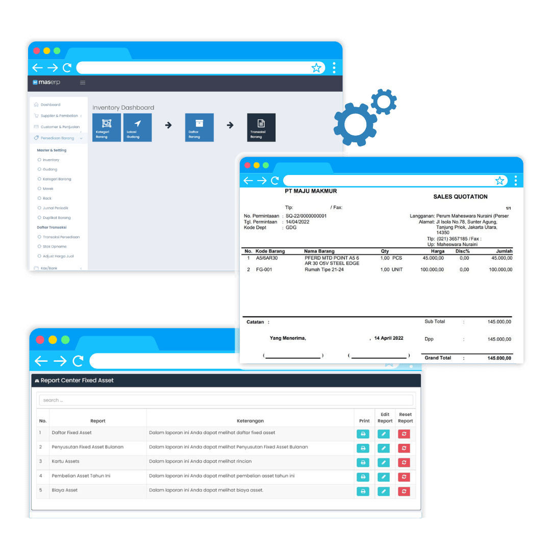 MASERP: Software ERP Siap Custom Made